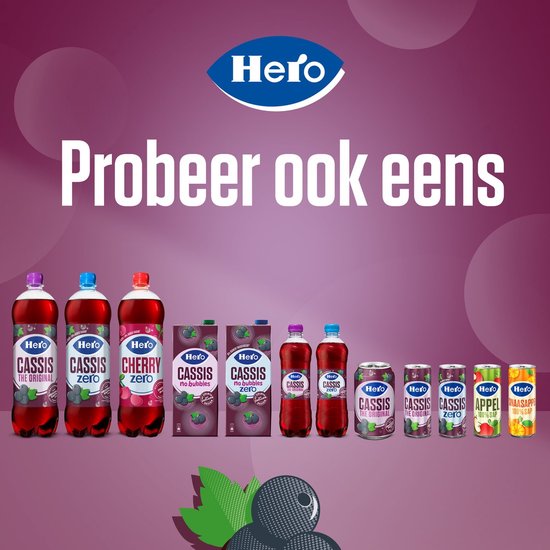 Hero Cassis - Frisdrank - 6 x 0,5L | bol
