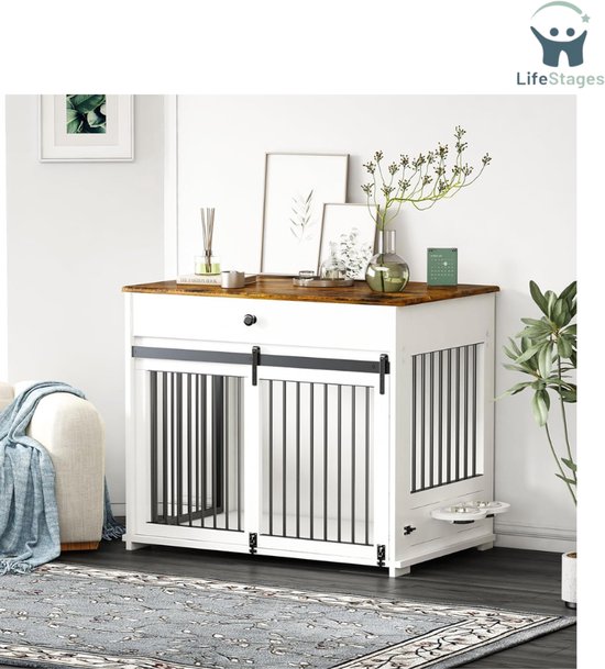 LifeStages - Hondenbench Hout - Hondenkrat - Voor Grote Honden - Meubel ...