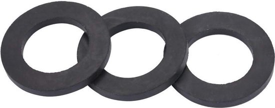 Platte rubberen sluitringen - 12 stuks - rubber O-ring afdichtingen ...