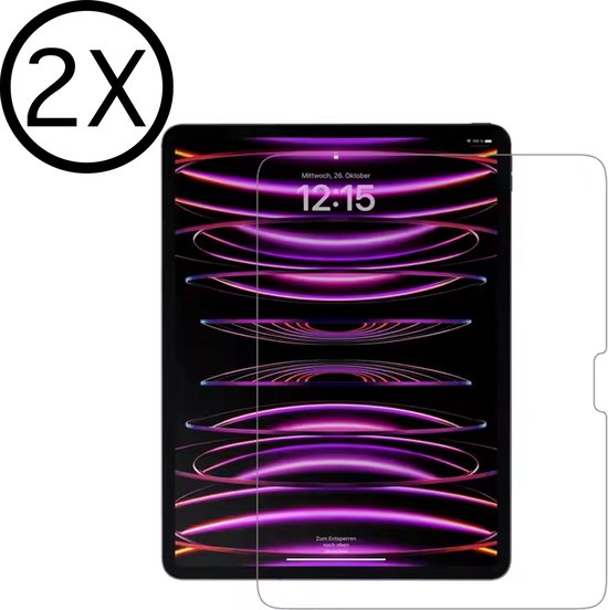 2 Stuks - Screenprotector geschikt voor iPad Pro 13 inch - 2024 model - Screen Protector - 13 ...