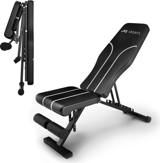 AJ-Sports Verstelbare Fitnessbank - Bench press - Halterbank ...