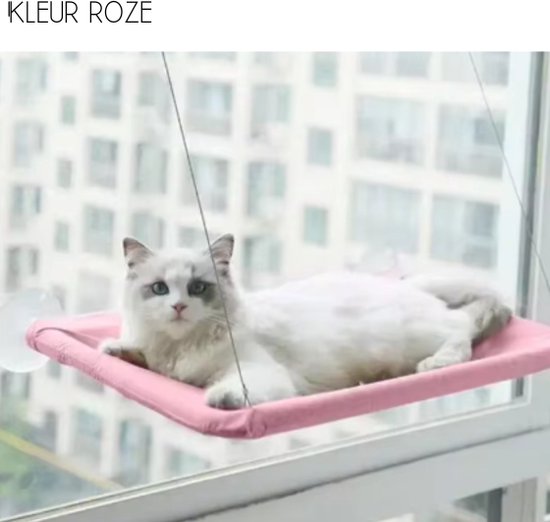Kattenmand - Kattenhangmat - Roze - Hangmat kat - Katten mand Raam ...