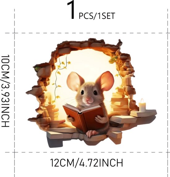 Muursticker - Plintsticker - Halfglanzend - Kinderkamer - Schattige ...