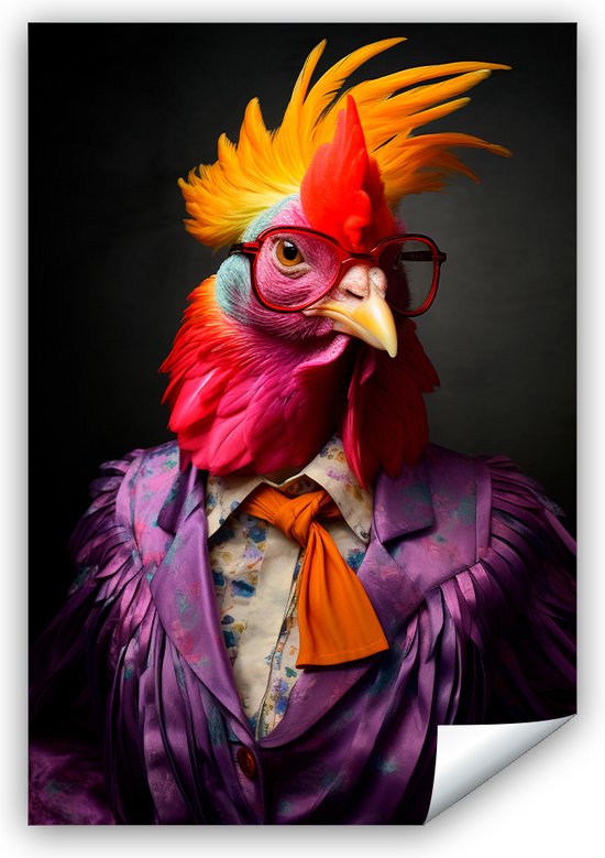 Kip Poster - Grappig - Dier - Haan - Schilderij - Foto - Print - Groot ...