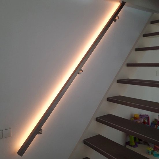 Trapleuning led strip - Warm Wit - 2 meter - Complete set - Plug&Play ...