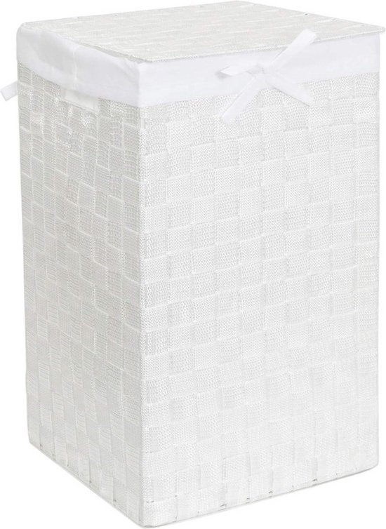 Witte Stan wasmand met deksel - stijlvolle organisatie - 1 stuk ...