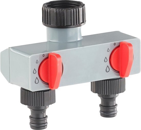 Adjustable 2-way distributor for garden hose 2-way hose distributor ...