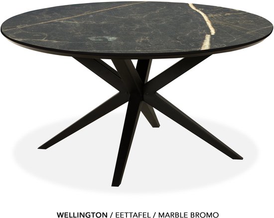 Maxfurn - Eettafel rond met verjongde rand | Zeer krasvast | Kleur ...