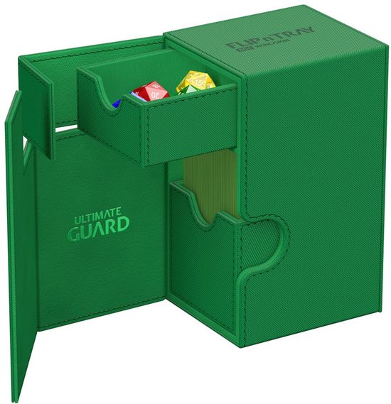 Ultimate Guard Ultimate Guard Flip'n'Tray 80+ Xenoskin - Green Card ...