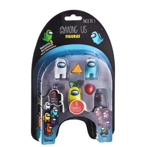 Among Us Crewmate Figures 5 Pack - 1 verpakking met 5 verschillende ...