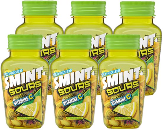 Smint Sour Lemon Suikervrij 1x6stuks | bol