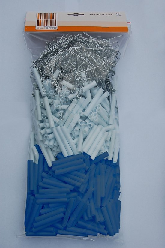 Sun Arts Uitbreidingsset 400 haken+hulzen Wit - rood - blauw | bol