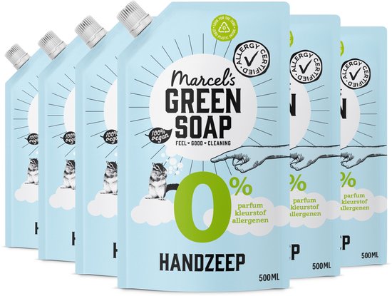 Marcel's Green Soap Handzeep Navulling - 0% - 6 x 500ml | bol