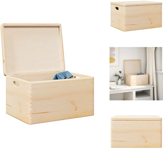 vidaXL Houten Kist - Houten Kisten - Houten Opbergdoos - Opbergdoos ...