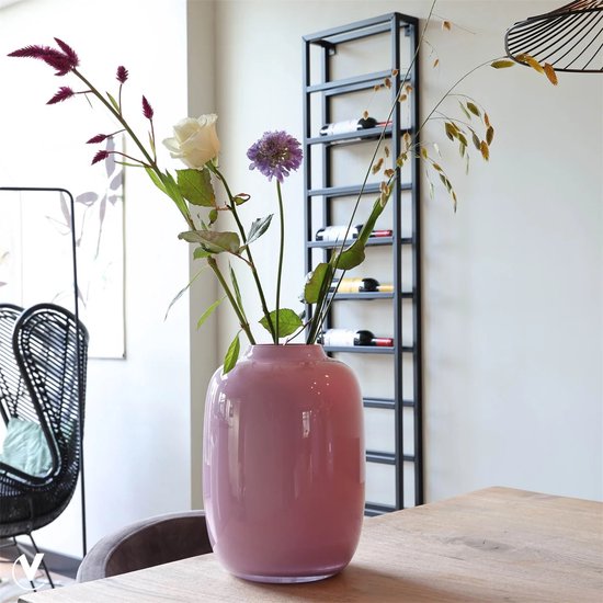 Vaas Artic | Small | light pink - licht roze | Mondgeblazen glas | Ø21 x H29 cm | bol