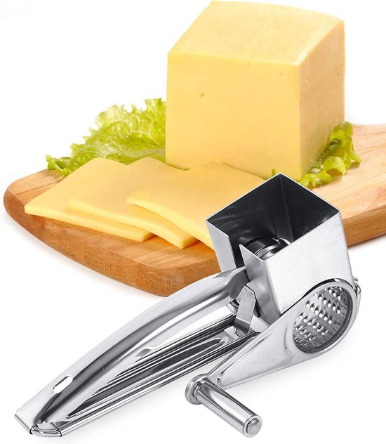 Multifunctionele RVS Kaasrasp - Keuken Craft Rotary - Slice Shred Tool ...