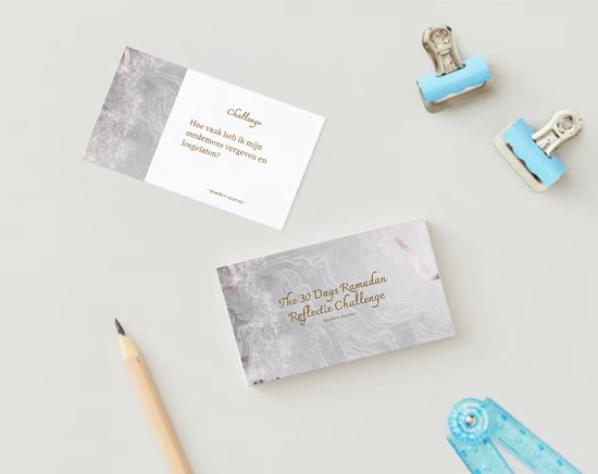 Reflectiekaarten 90mmx65mm - ramadan gift - persoonlijke ontwikkeling ...
