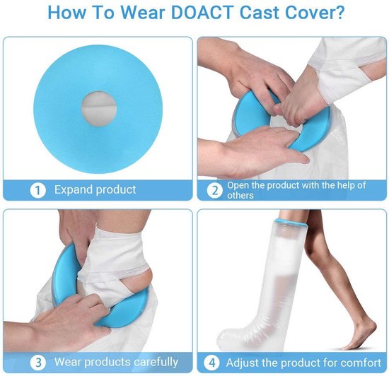 Gips been Douchebescherming - Waterdichte Gips Verbandbescherming ...