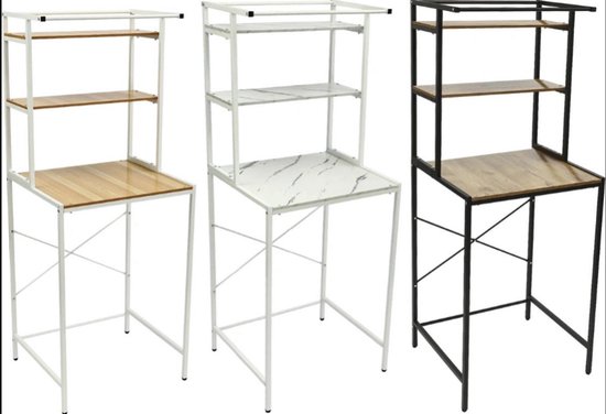 3-Lagen Wasmachine en Droger Opbergplank - Badkamer Organizer ...