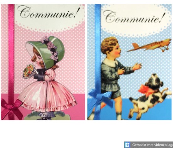 6 Luxe Communie Wenskaarten - Kaart Wens Kaart Communie Plechtig Kerk ...