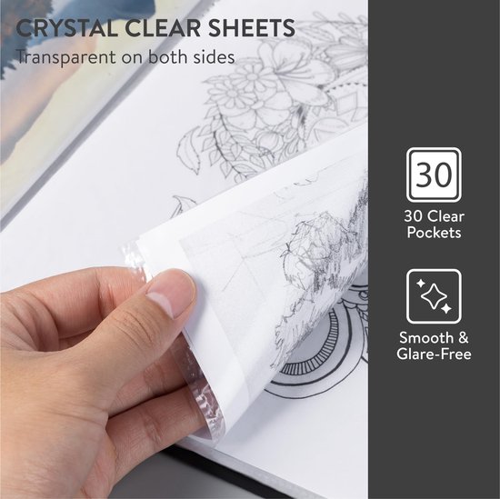 H&S documentenmap A4 set van 12 - Ringmap met 30 insteekhoezen - Map A4 ...