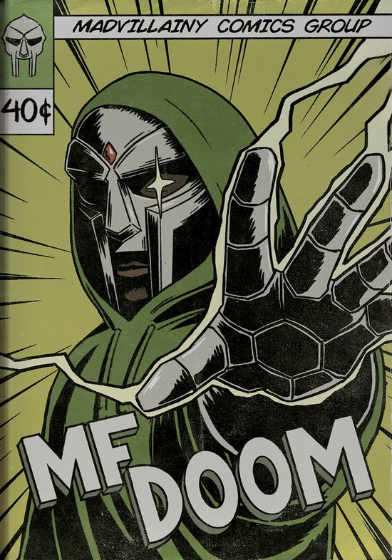 MF Doom HipHop Rap Poster Ingelijst | bol