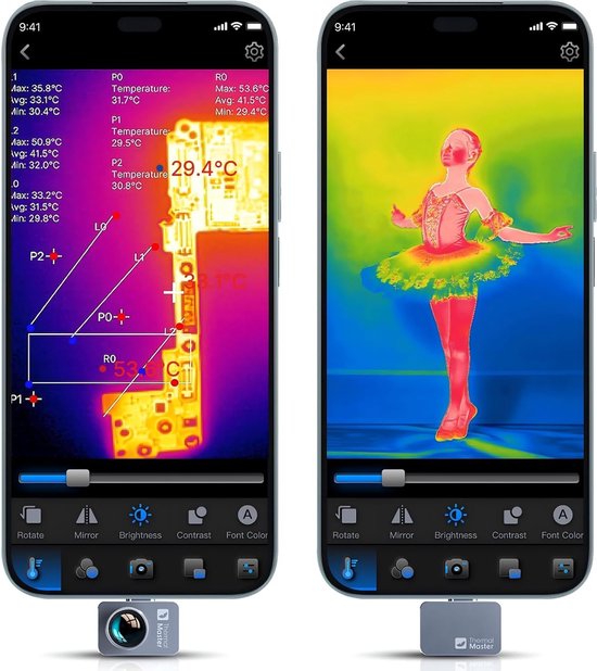 Thermische Camera voor Android - Infrarood Warmtebeeldcamera met ...