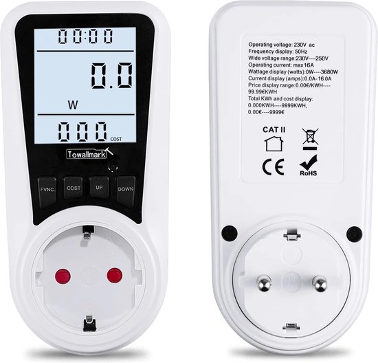 Collox Energiemeter - Elektriciteitskosten meter - Voor in het ...