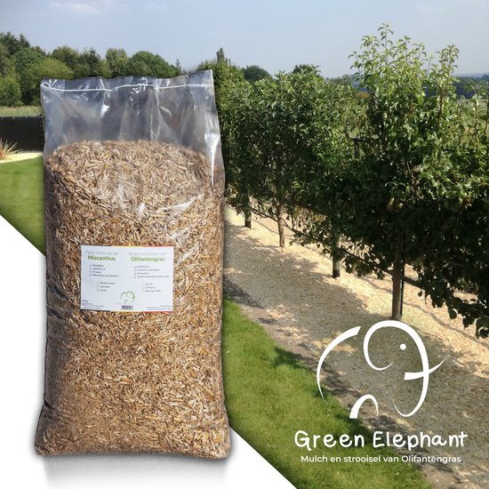 Mulch Miscanthus Olifantengras Strooisel Grondbedekking Tuin Green ...