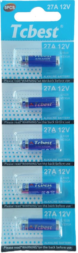High Voltage 27A Alkaline Batterij 12V - A27 - MN27 - L828 - Krachtig ...