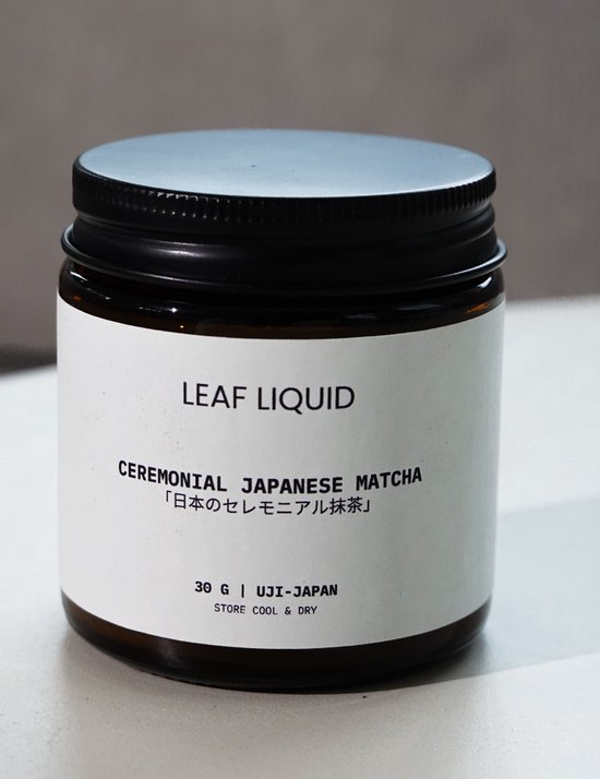 LEAF LIQUID Matcha poeder - Ceremonial Grade 30g - Ceremoniële ...