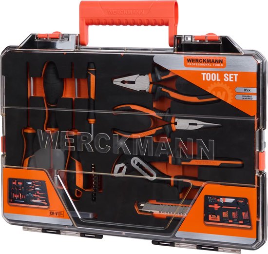 Werckmann Professional Tools Set - 85-delige gereedschapsset in koffer ...