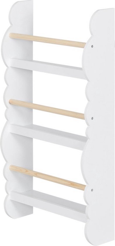 Kinderboekenkast met 3 niveaus - ruimtebesparend & speels - stevig ...