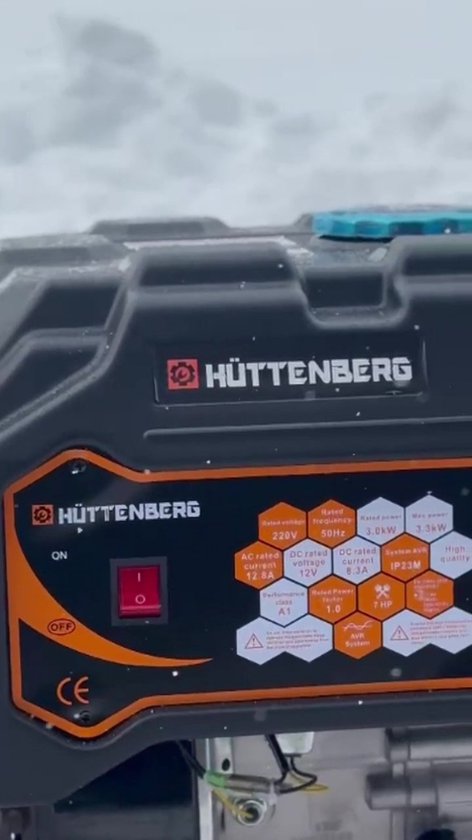 Huttenberg stille generator / aggregaat 3,3 kW – benzine – mobiel ...