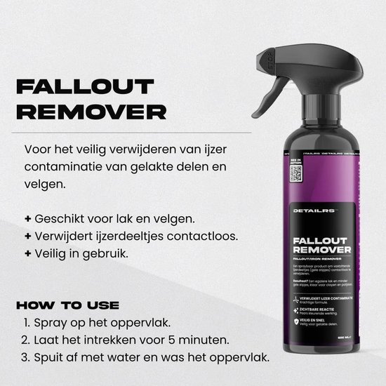 Detailrs™ Fallout Remover - krachtige iron remover - veilig voor verschillende... | bol