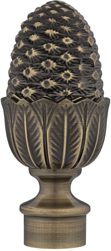 Alice roede eindknop dennenappel – Ø28mm – 2 stuks – brons | bol