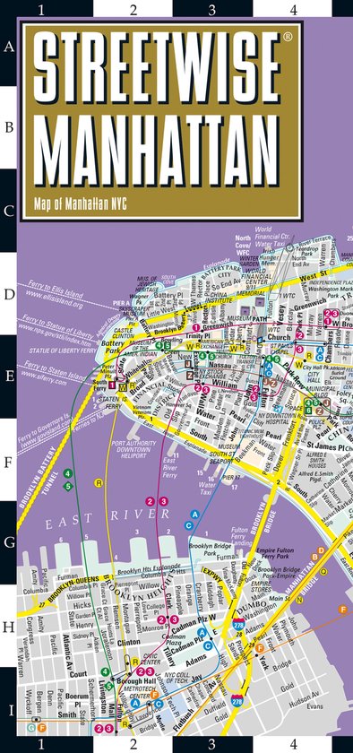 Streetwise Manhattan Map - Laminated City Center Street Map of ...