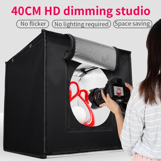 VirtuQuality® Foto Box - Fototent - Fotostudio Box - Opnametent Kit - 5 ...