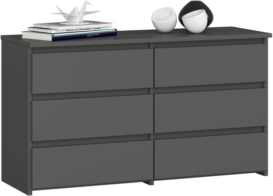 Ladekast CL100 met 6 Lades / AKORD Furniture Factory / Grafietgrijs ...