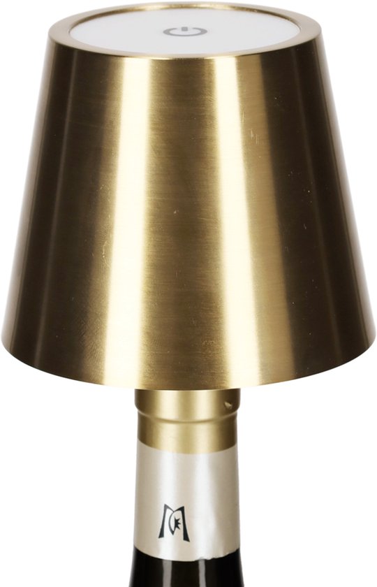 JENS Living LED Fles Lamp Goud | bol
