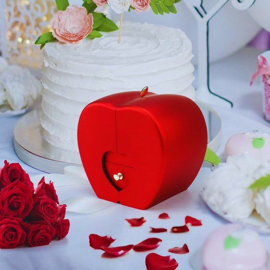 Eeuwige Rode Roos Met 'I Love You' Hart Ketting In 100 Talen - Uniek ...