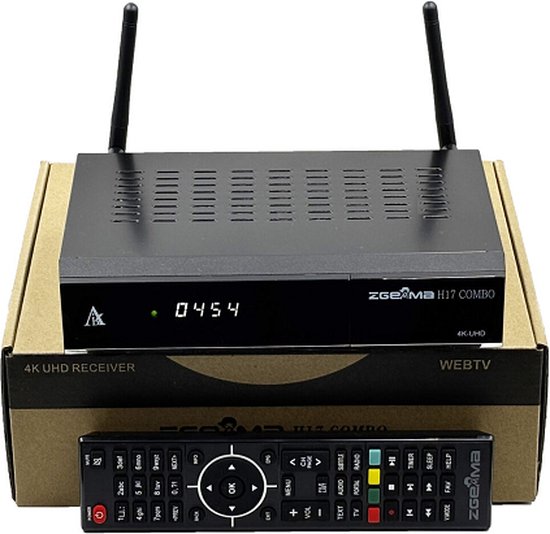 Zgemma H17 Combo UHD - 4K Satelliet & Kabel Ontvanger - DVB-S2/S2X + DVB-T2/C - Met Wifi | bol
