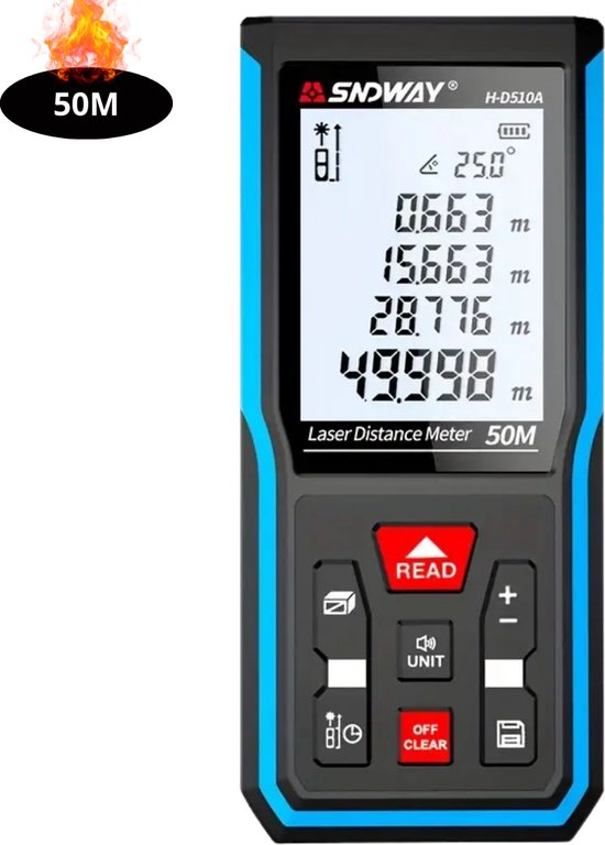 Nivard Laserafstandsmeter - Laser - Afstandsmeter - Afstandmeter ...