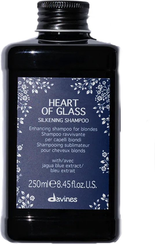 Davines Heart of Glass Silkening Shampoo 250 ml - Zilvershampoo - Voor ...