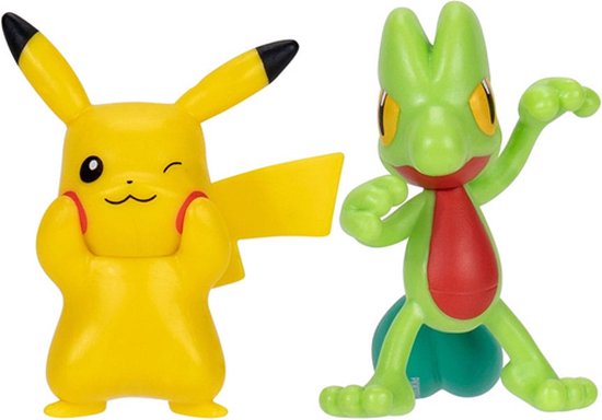 Jazwares Pokémon First Partner Battle Figure Set Figure 2-Pack Treecko ...