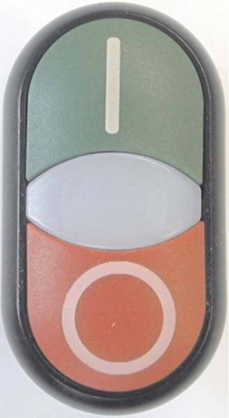 Eaton 284814 M22-DDLF-GR-X1/X0 Dubbele drukknop Kunststof frontring 1 stuk(s) | bol