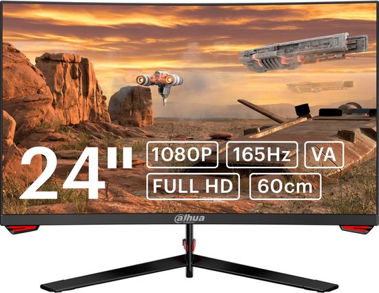 Dahua Curved Full HD VA Gaming Monitor - 24inch - 165Hz | bol