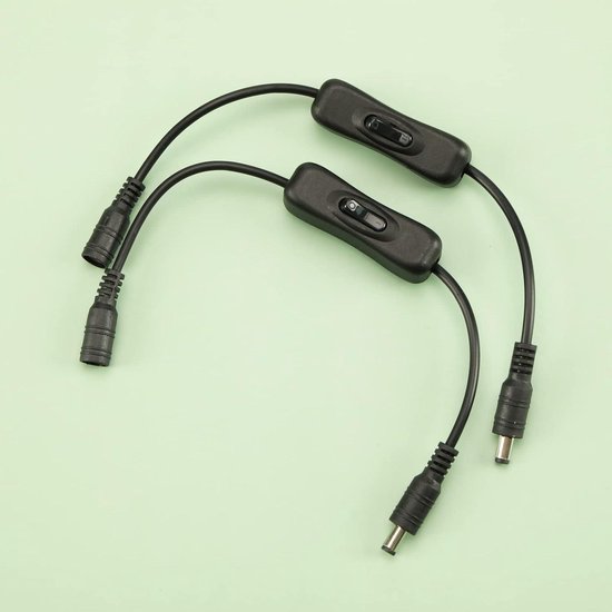 5Pcs DC Switch Extension Cable Male to Female with On-Off Switch - DC ...