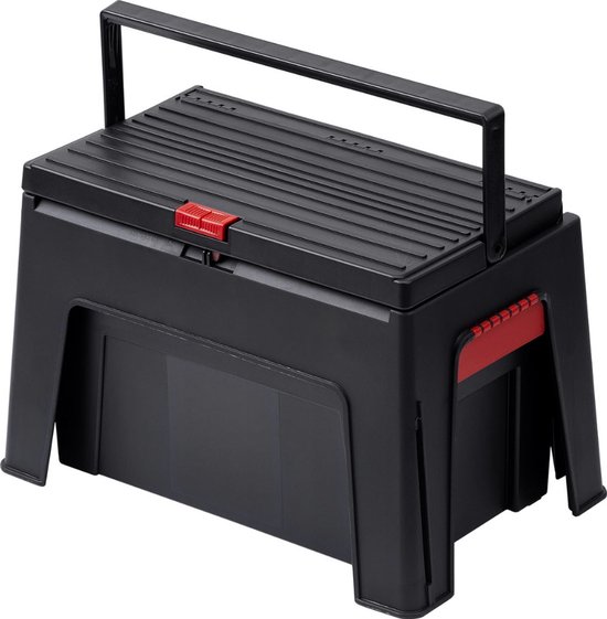 Opstapkruk 3-in-1 – 460 x 280 x 300 mm – Met Gereedschapskist ...