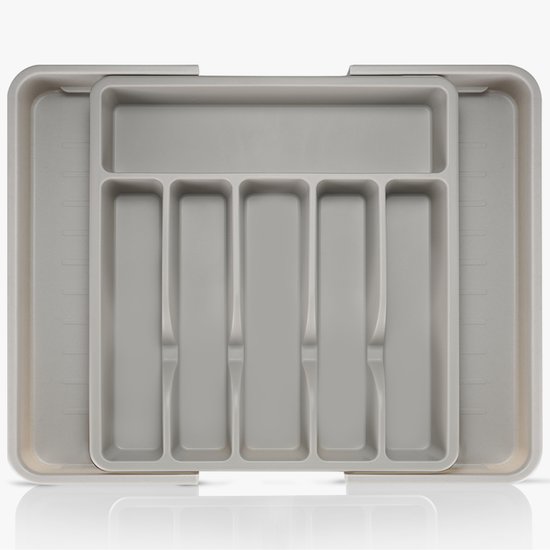 Nuvona Uitschuifbaar Bestekbak met 8 Vakken – Besteklade Organizer – 57 ...